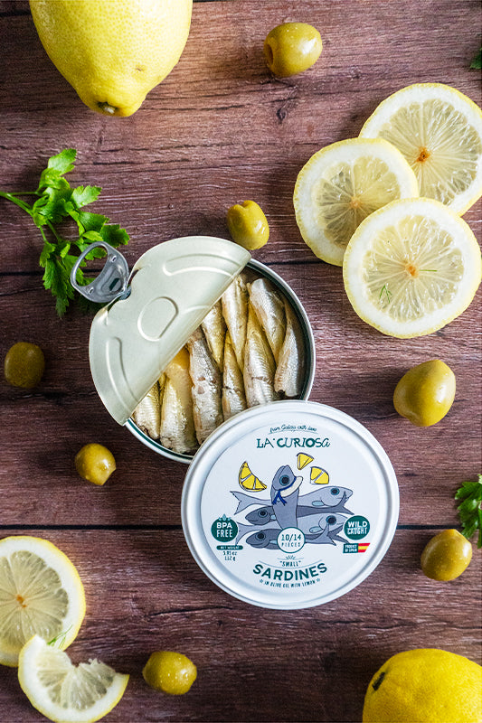 La Curiosa Sardines with Lemon (112g) – Tinmonger