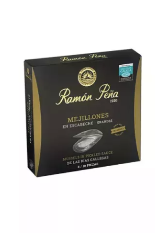 Ramon Pena Large Mussels Gold Series 8/10 (110g) – Tinmonger